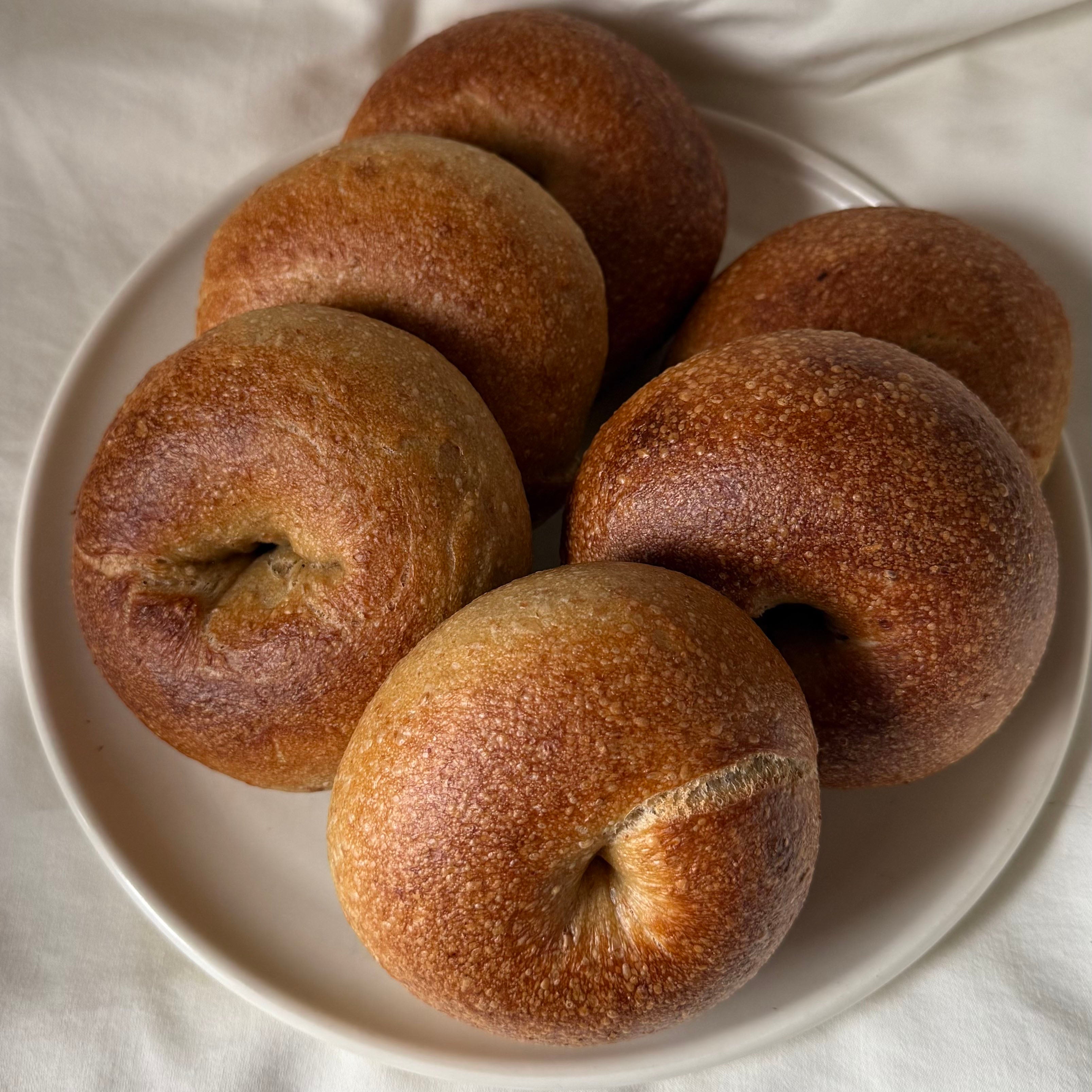 Whole Wheat Sourdough Bagels – Loaf Land